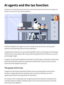 AI agents and the tax function