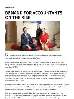 DEMAND FOR ACCOUNTANTS ON THE RISE