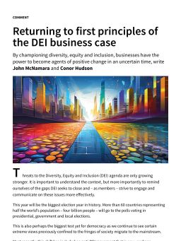 Returning to first principles of the DEI business case