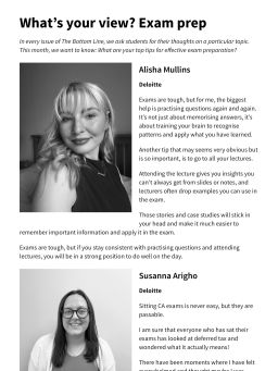 What’s your view? Exam prep