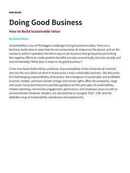 Doing Good Business